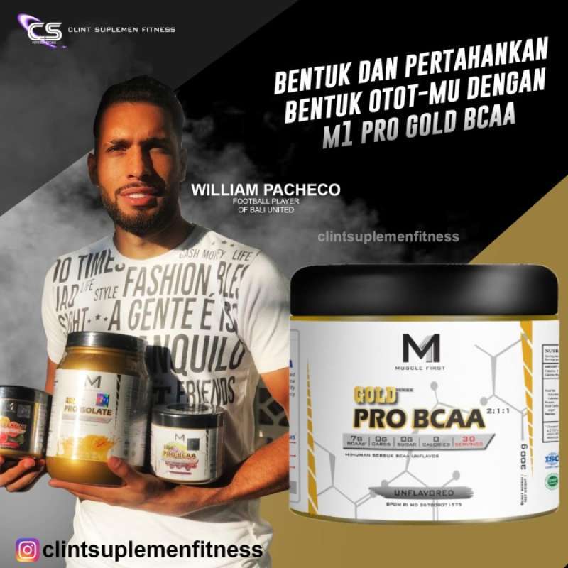 Promo M1 MUSCLE FIRST Pro Gold BCAA 300gr mempertahankan dan memulihkan ...