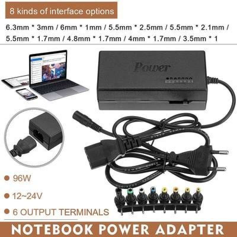 Promo Adaptor Charger Universal Laptop Monitor Cpu Pc Out Dc 12V 15V ...