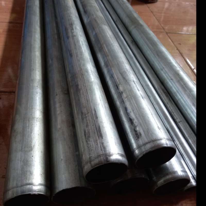 Promo Tiang Lampu Jalan / Tiang Lampu Pju /pipa Bulat Galvanish T 5-6 ...