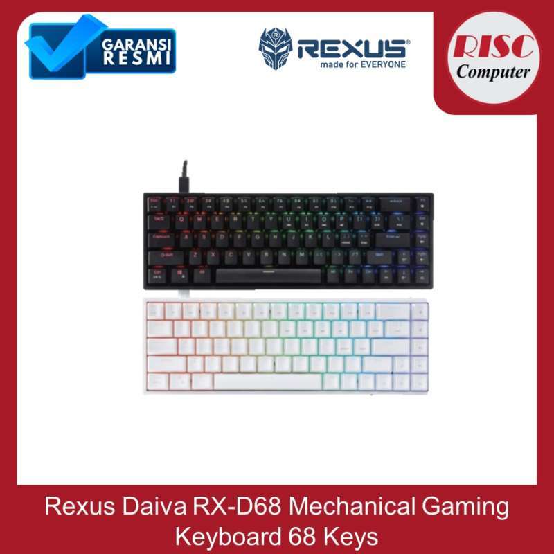 Jual Rexus Daiva RX-D68 Mechanical Gaming Keyboard 68 Keys di Seller ...