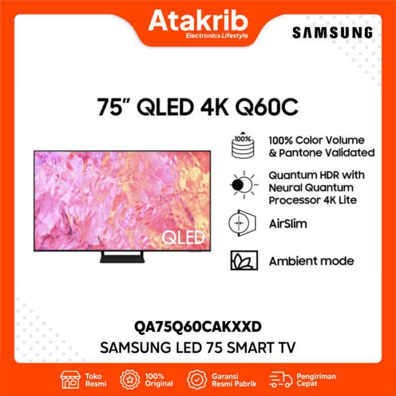Promo SAMSUNG QLED 75 QA75Q60CAKXXD 75Q60C Q60C UHD 4K Smart TV Diskon 8% di Seller ATAKRIB ...