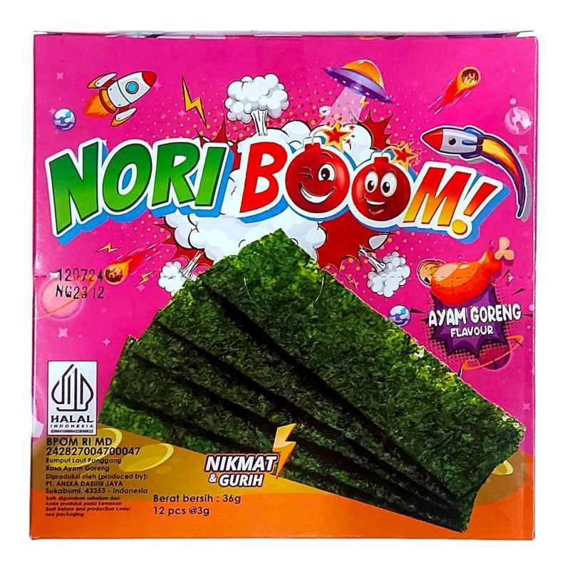 Jual Snack NORI BOOM Rumput Laut Panggang Snack Rumput Laut Noriboom di ...