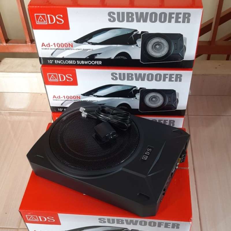 Promo Subwoofer Kolong Ads A-1000 10 Inch Subwoofer Aktif 400 Watt ...