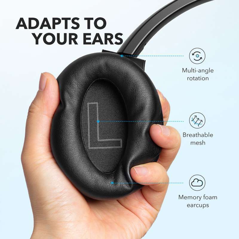 Promo Anker Q20i Bluetooth Headphones With Mic Hi-res Hybrid Anc ...