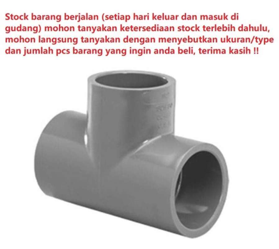 Promo Tee 4 4 Inch V Vlok Tee Reducer 4x2 4x3 Pipa Pvc T Rucika Aw D-dt ...