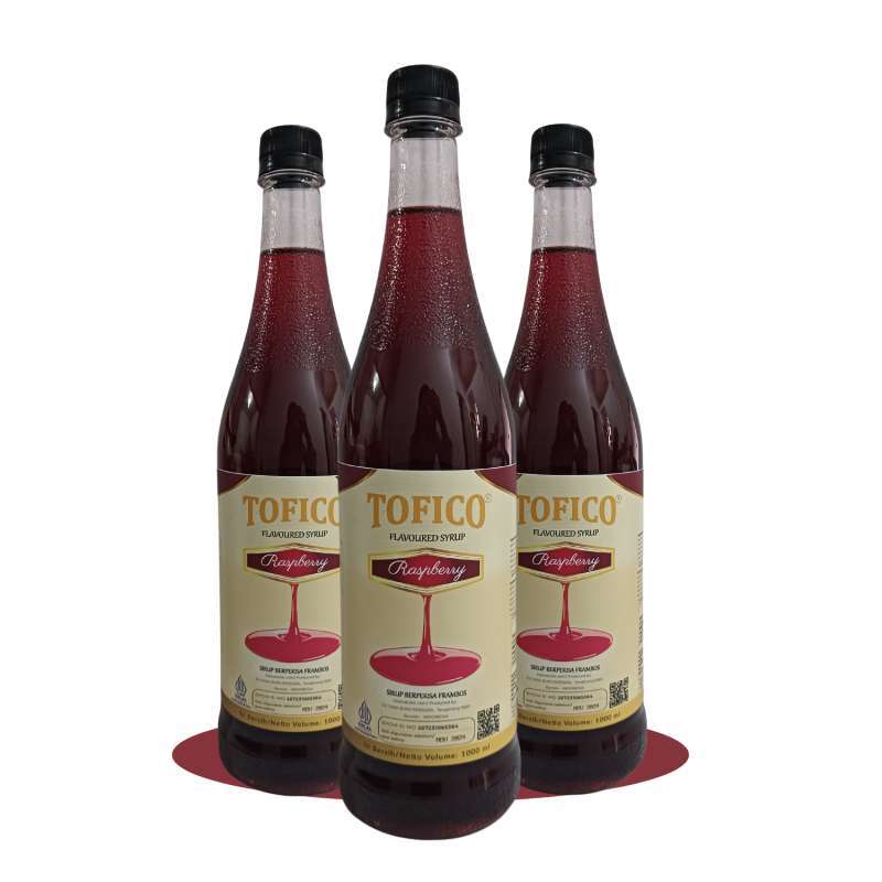 Jual Tofico Raspberry Syrup - Sirup Premium Rasa Raspberry 1000 Ml Di ...
