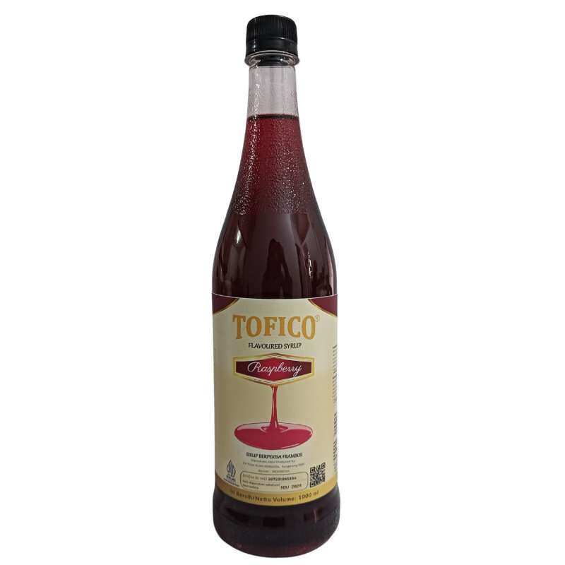 Jual Tofico Raspberry Syrup - Sirup Premium Rasa Raspberry 1000 Ml Di ...