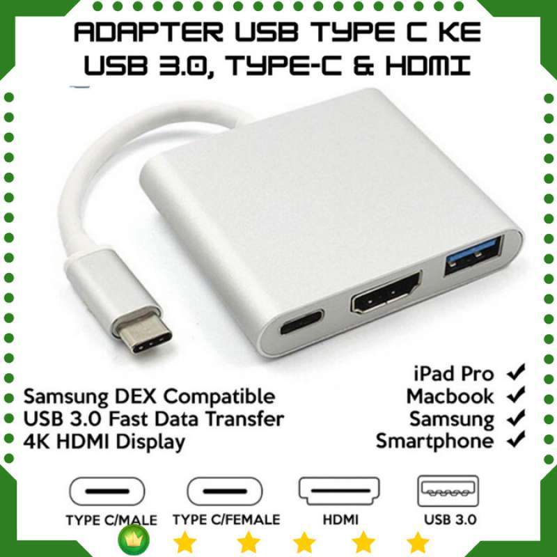Promo Samsung Dex USB-C Hub HDMI USB C Adapter Monitor Type C USB 3 ...