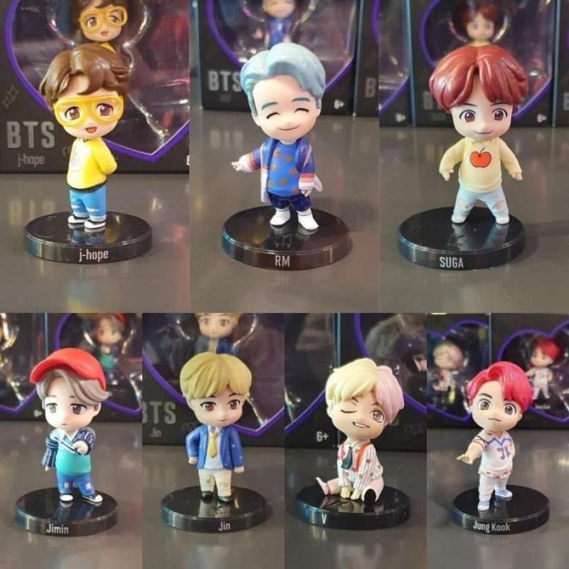 Jual BTS MINI FIGURE OFFICIAL di Seller Toys Island Store - Pinangsia ...