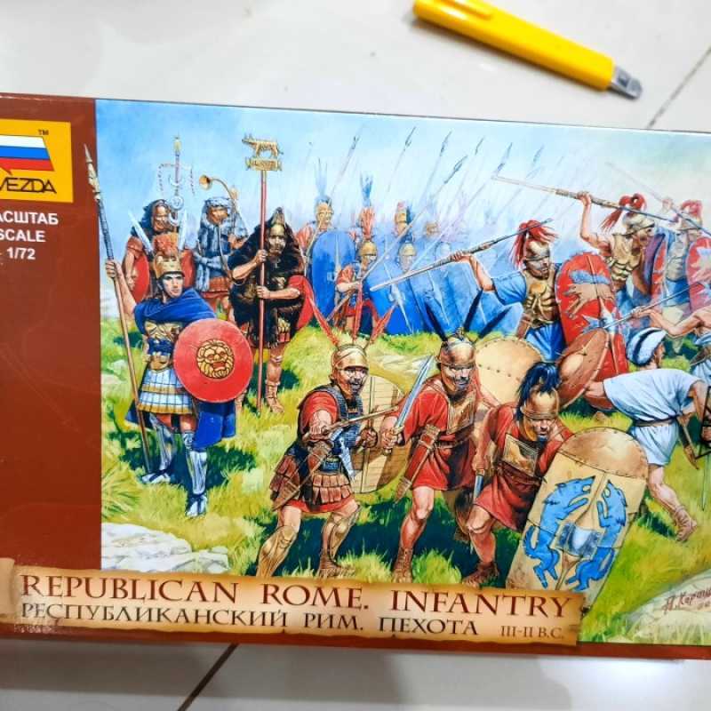 Promo 1:72 40 Figure pasukan Romawi Roman Republican Infantry zvezda ...