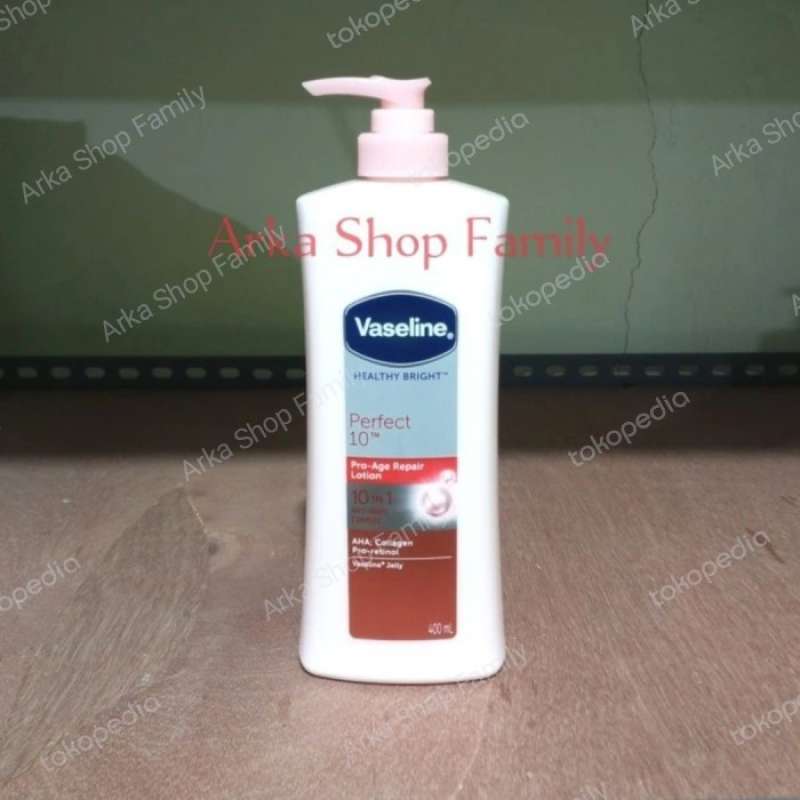 Jual VASELINE Body Lotion Healthy Bright Perfect 10 Pro Age Repair ...