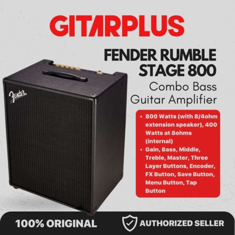 Promo Fender Rumble Stage 800 Combo Bass Guitar Amplifier Stage800 ...