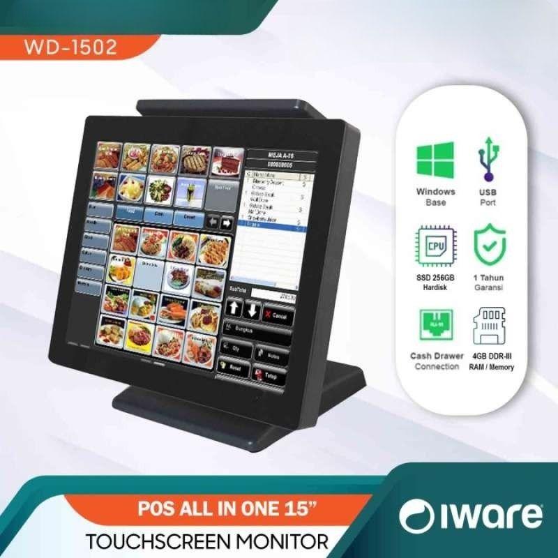 Promo Mesin Kasir All In One Touchscreen Pos System Wd-1502 | Wd1502 Diskon 23% di Seller Tunnel ...