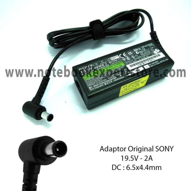 Jual Adaptor Charger Laptop Sony 19.5V 2A Original di Seller Gadget ...