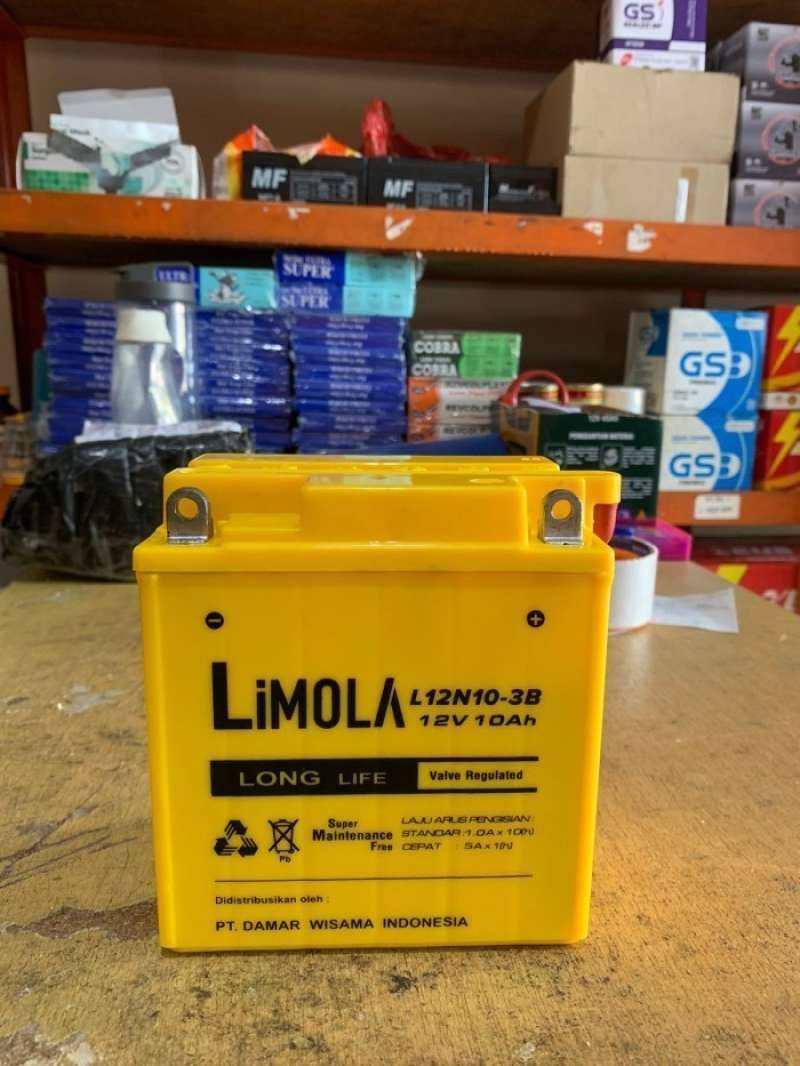 Promo Aki / Accu Motor Limola L12n10-3b / 12n10-3b (motor Roda 3 ...