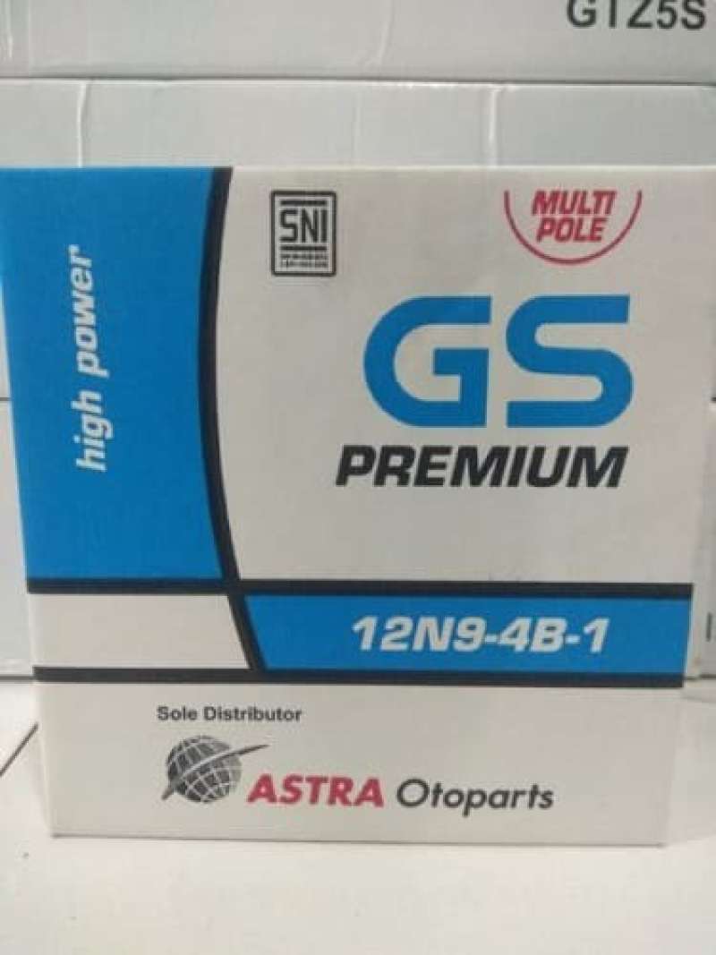 Promo Aki Accu Motor 12N9-4B-1 Premium Basah Gs Astra Diskon 17% di Seller Golden Victory Music ...