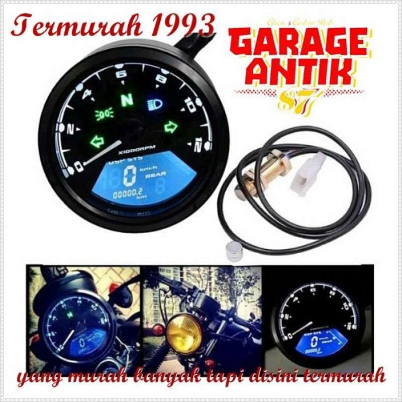 Promo Speedometer Digital Custom Babon All Motor Sparepart Motor Jadul ...