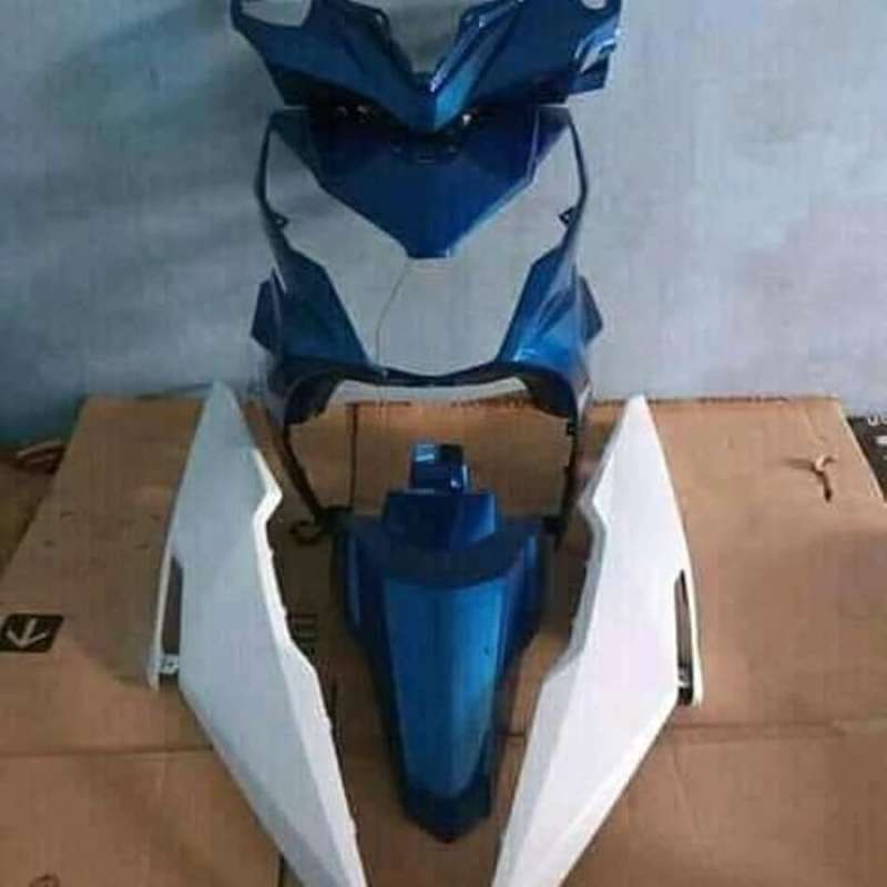 Promo cover body full body halus motor honda beat new all esp biru ...
