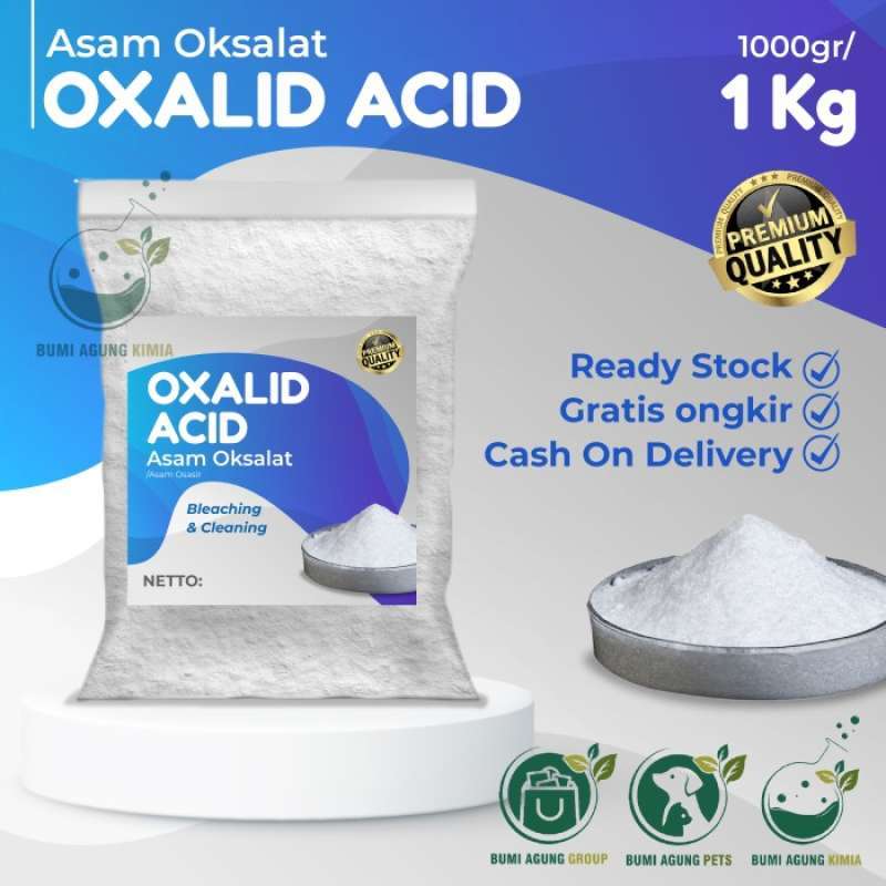 Promo oxalic acid 1 kg 1kg premium quality asam oksalat / asam oxalat ...
