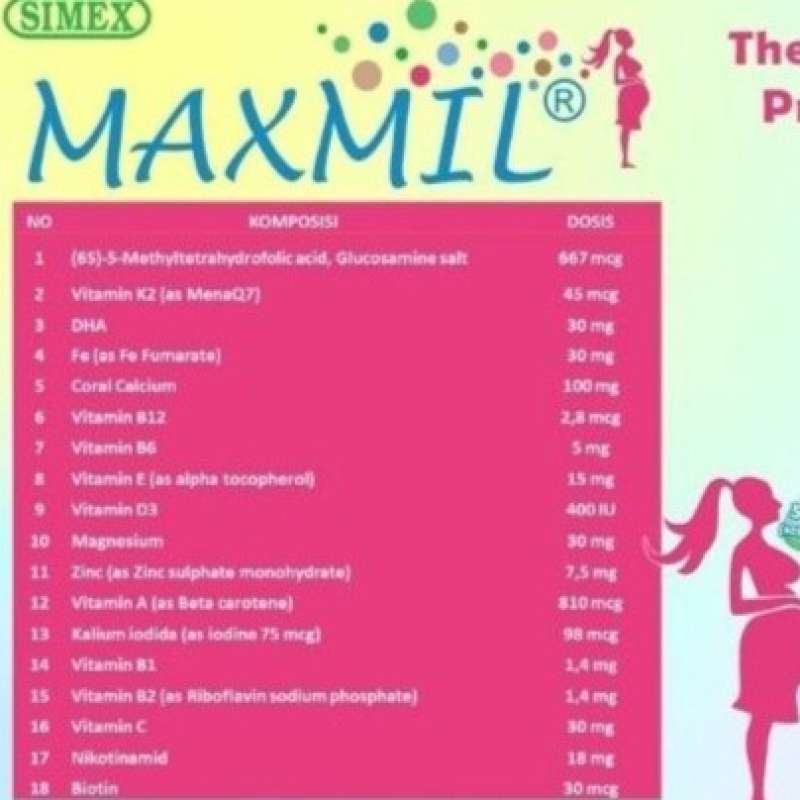Jual Maxmil Nutrisi Ibu Hamil Dan Menyusui Di Seller Zami Store ...