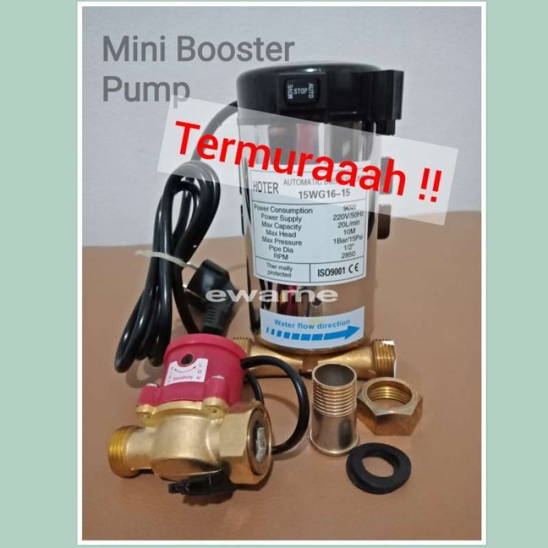 Jual Pompa Mini Booster Pump 90w Otomatis Pendorong Air Water Heater Di ...