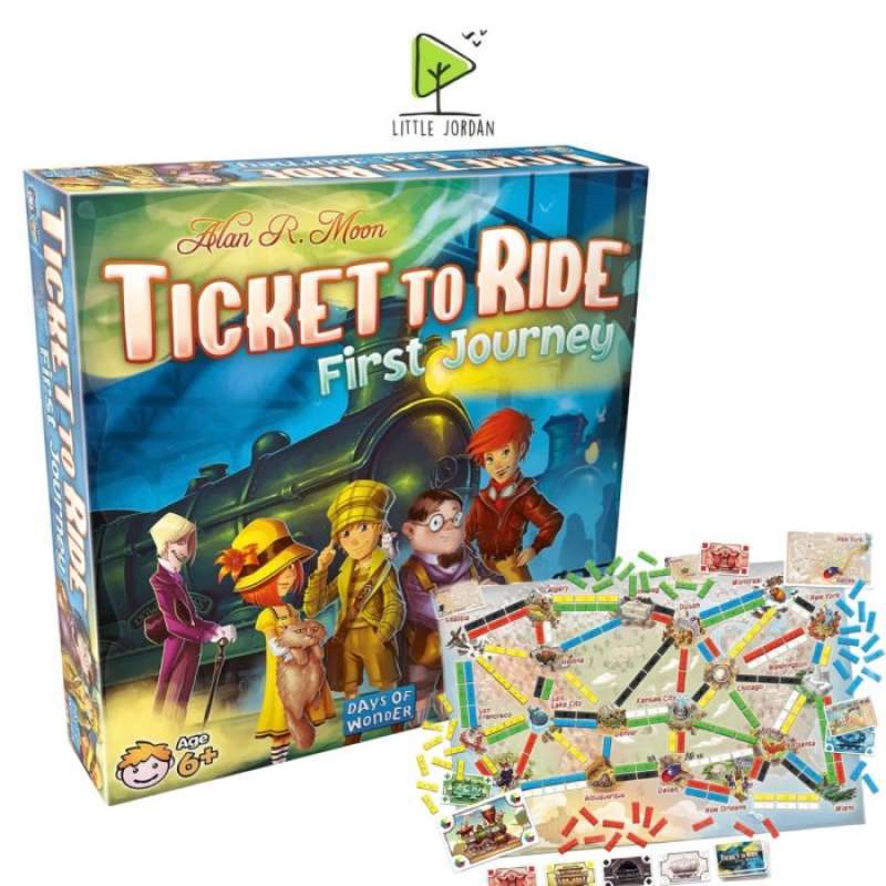 Promo Ticket to Ride First Journey Board Game Diskon 33% di Seller Toys ...