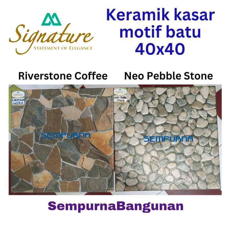 Jual Keramik Ubin Lantai Dinding Tembok Kasar Motif Batu Alam Mulia ...