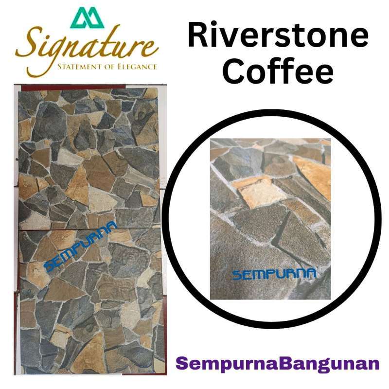 Jual Keramik Ubin Lantai Dinding Tembok Kasar Motif Batu Alam Mulia ...
