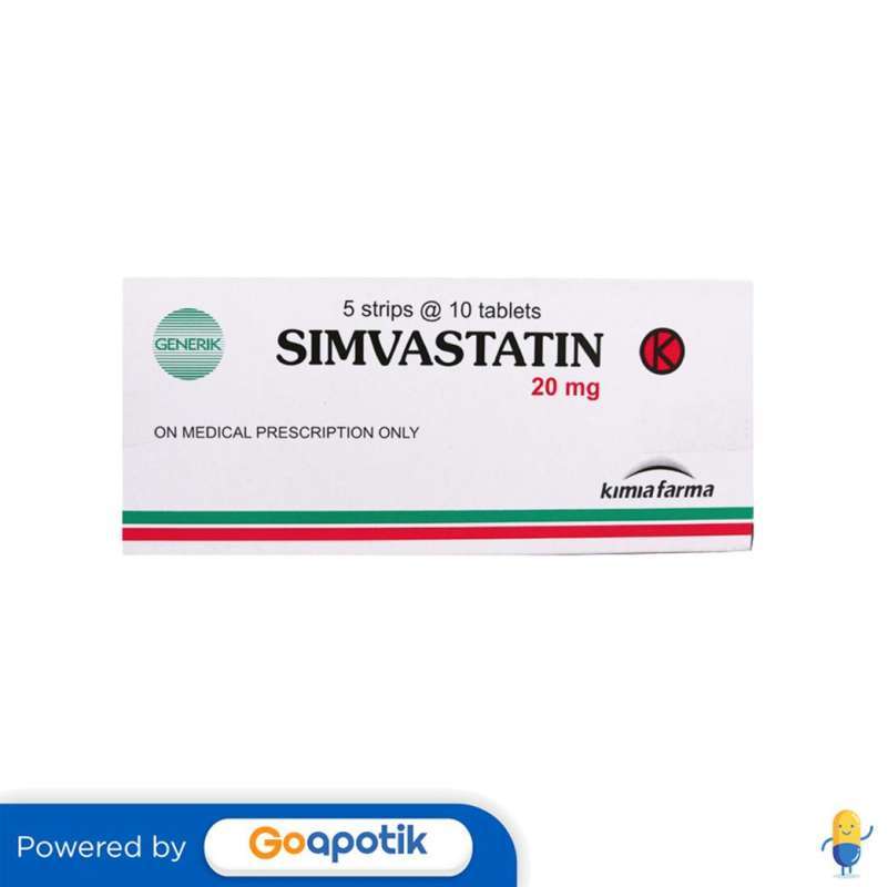 Jual SIMVASTATIN 20 MG KIMIA FARMA BOX 50 TABLET di Seller Apotek Duta ...