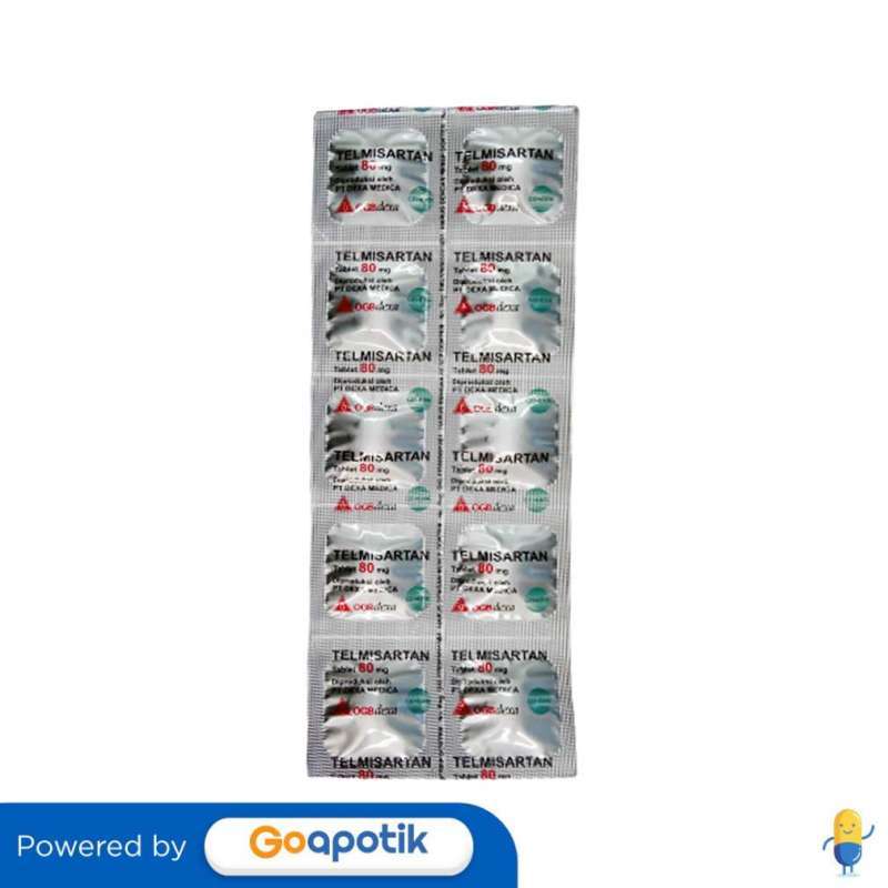 Jual TELMISARTAN OGB DEXA MEDICA 80 MG STRIP 10 TABLET di Seller Apotek ...