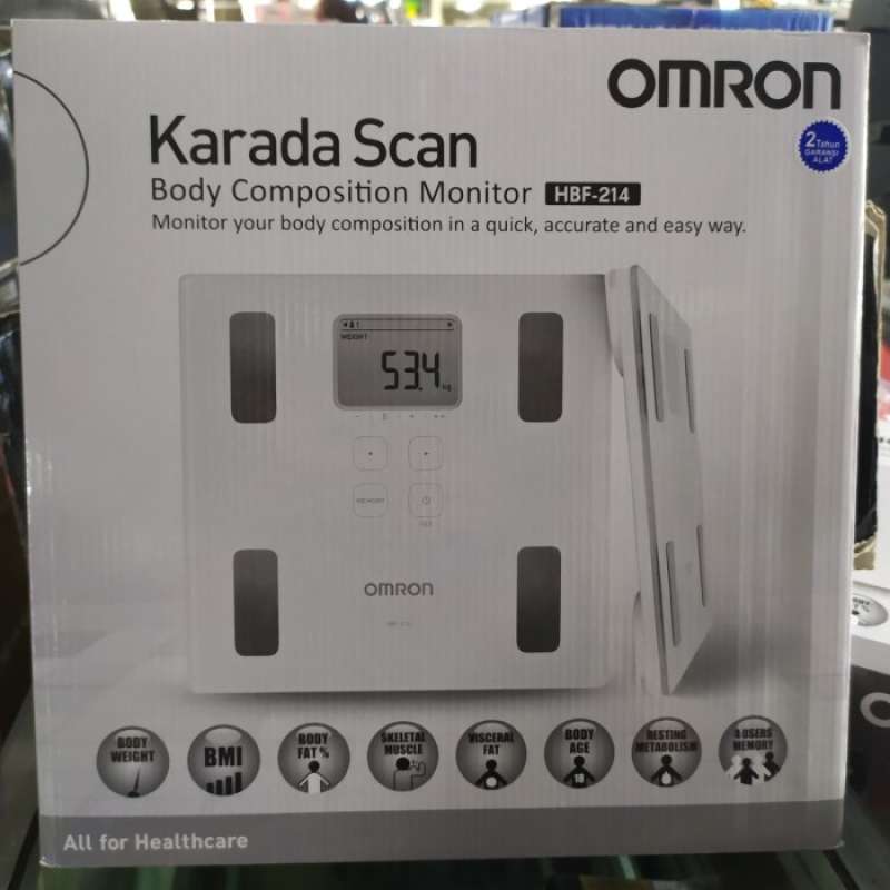 Jual Omron Carada Scan Hbf-214/Timbangan Omron Carada Scan di Seller ...