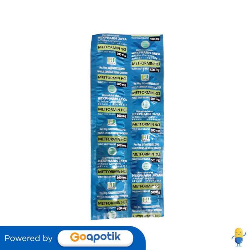 Jual Metformin Hexpharm 500 Mg Strip 10 Tablet Di Seller Apotek Jaya ...