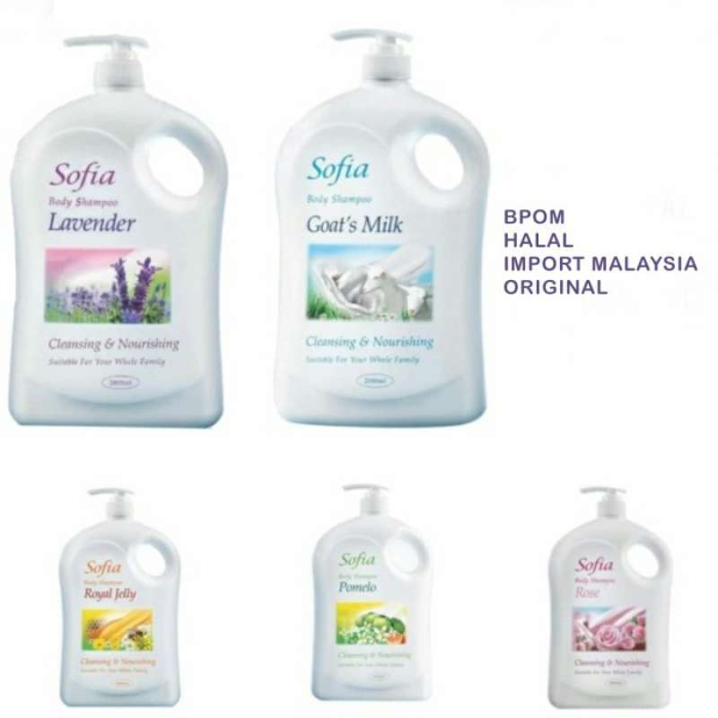 Promo sofia body shampoo sabun mandi cair 2L original malaysia Diskon ...