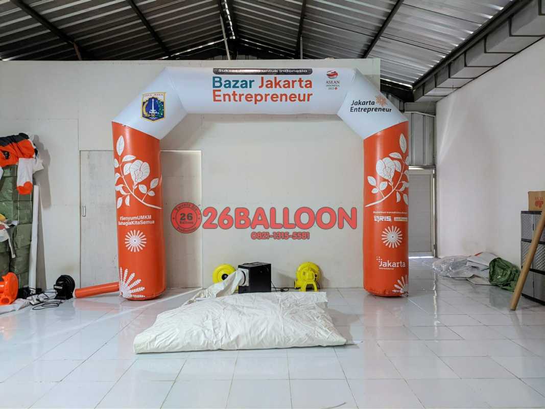 Jual Balon Gate Balon Gapura Balon Start Finish Bahan PVC Ukuran 3x4 ...