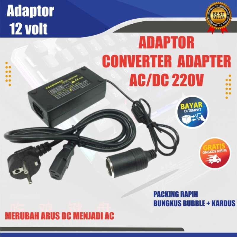 Promo Adaptor 12 Volt - Adaptor / Conveter Mobil Ke Colokan Listrik Diskon 23% di Seller BERKAH ...