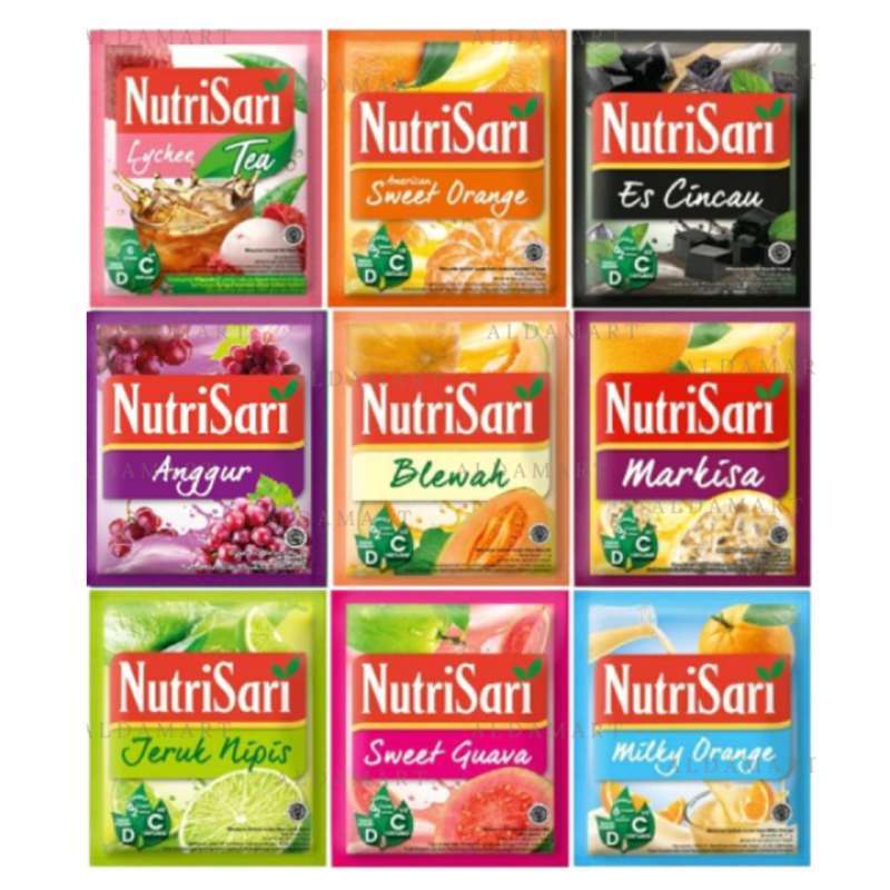 Promo NUTRISARI 31 VARIAN RASA 1 RENCENG ISI 10 SACHET - JERUK MANIS ...