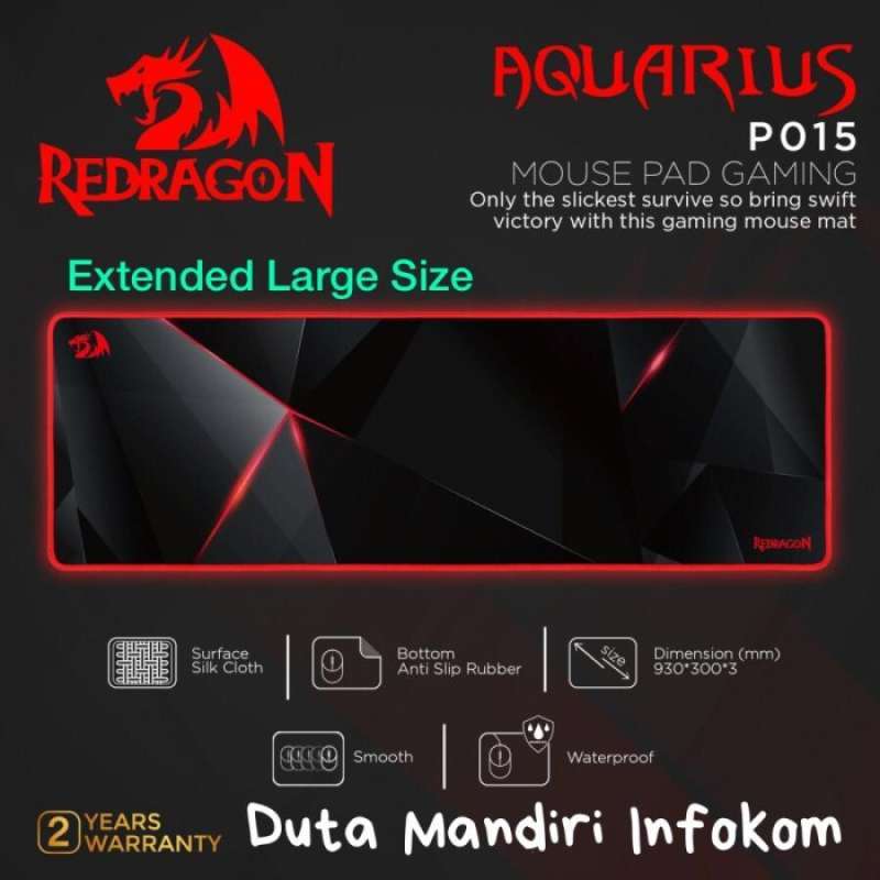 Promo Redragon Aquarius P015 - Extended Large Cloth Surface Gaming Mousepad Diskon 23% di Seller ...