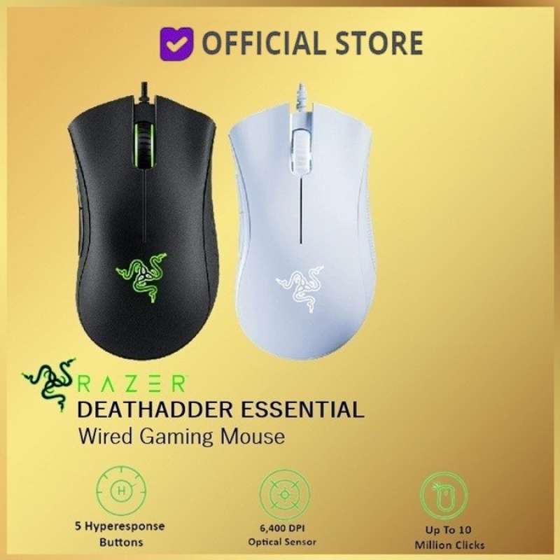 Promo Razer DeathAdder Essential Gaming Mouse Death Adder Diskon 23% di ...
