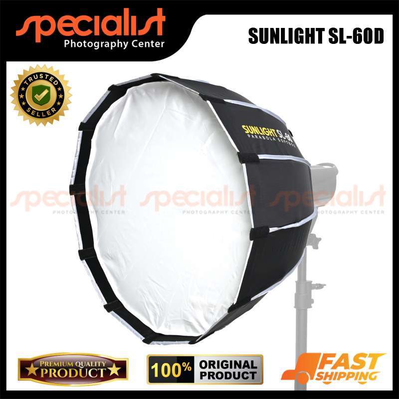 Jual Sunlight SL60 Deep Parabolic Softbox 60cm with Grid di Seller Specialist Photography Center ...