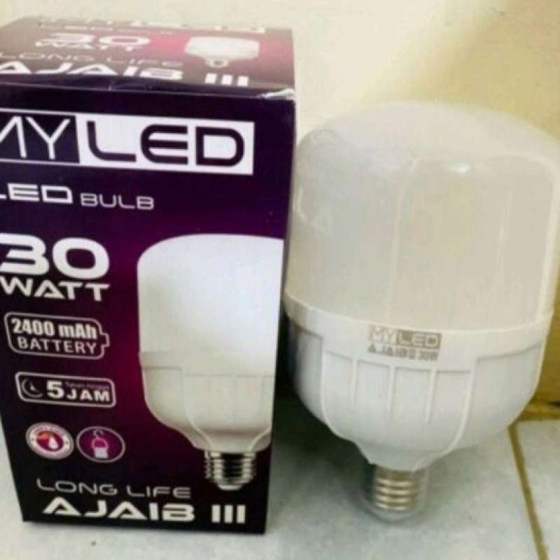 Promo Lampu Led Emergency 30 Watt My Led Smd Lampu Ajaib 30w AC/DC ...