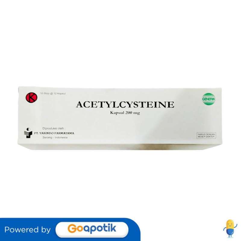 Jual Acetylcysteine Yarindo 200 Mg Box 100 Kapsul Di Seller Apotek ...