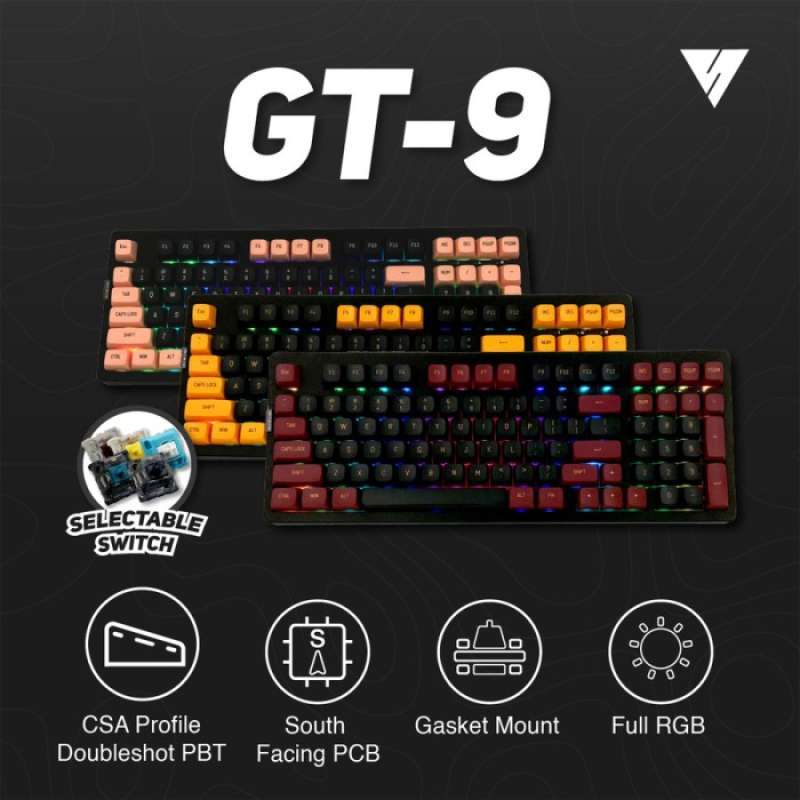 Promo VortexSeries GT9 / GT-9 RGB Wireless Mechanical Gaming Keyboard ...