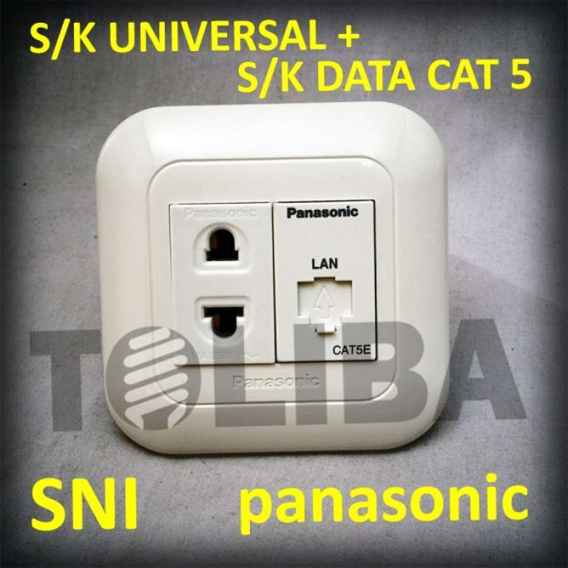 Jual Stopkontak Universal + Stop Kontak Data Cat5 Inbow Panasonic Jack ...