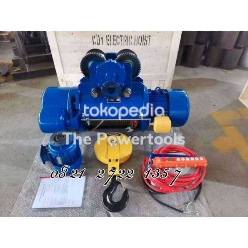 Promo Electric Hoist Wire Rope Nagasaki 5 Ton × 12 Meter Original Japan ...