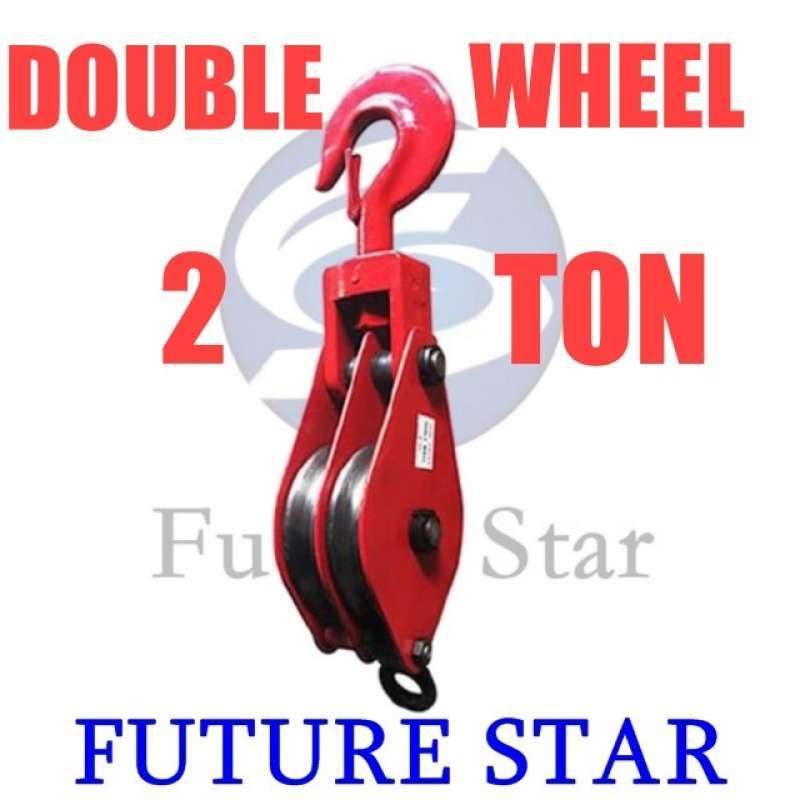 Promo Double Wheel Pulley 2 Ton / Katrol 2 Ton Diskon 23% Di Seller ...