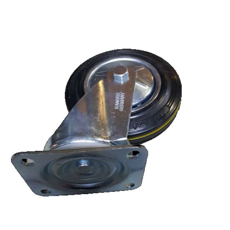 Promo Roda Caster Troli Trolly Karet Hitam 6 Inch Hidup Putar Ranger ...