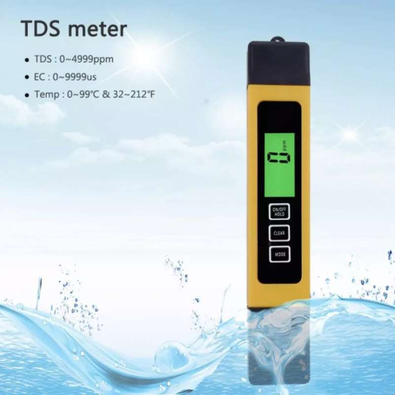 Promo Tester Meter 3 In 1 Tds-3 Meter Tds Ec Temperature Meter Water ...