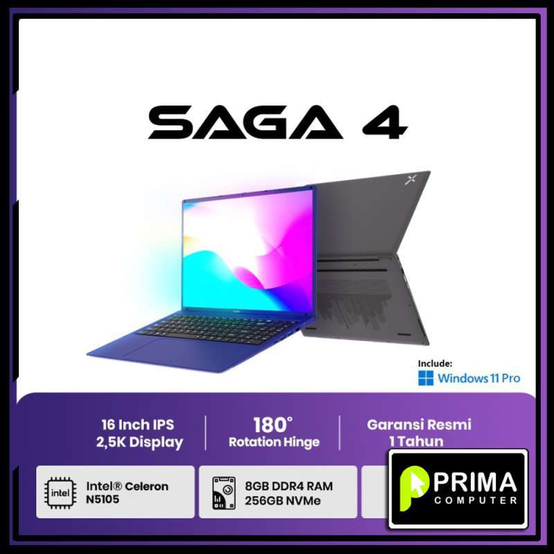 Jual Laptop Axioo Mybook Saga 4 (ram 8gb/ 256gb Nvme) 16” 2,5k ...