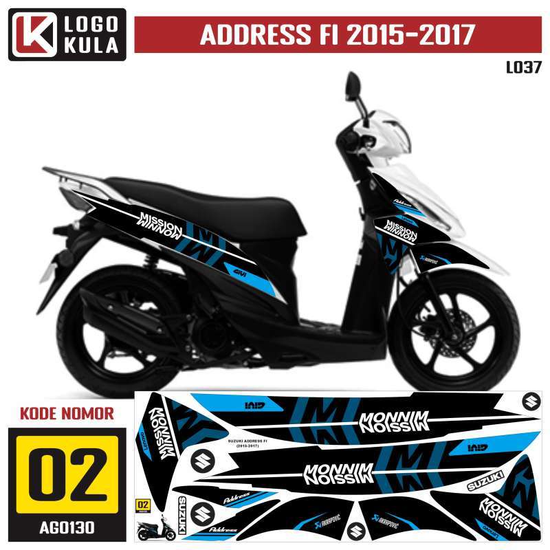 Jual Logokula Sticker Striping Suzuki Address FI 2015-2017 AG0130 - 02 ...