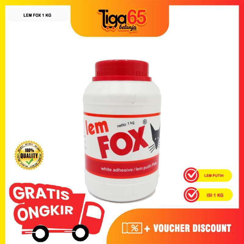 Jual 365 LEM FOX / lem kertas / lem fox putih / lem fox 1 kg di Seller ...